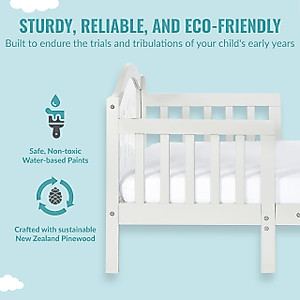 Dream On Me Rosie Toddler Bed in Grey