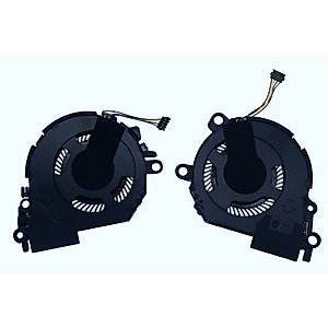 GPU + CPU Cooling Fan for HP Spectre 13-AE 13T-AE 13T-AE000 TPN-Q199 Series 13-AE010CA 13-AE011DX 13-AE012DX 13-AE013DX 13-AE014DX 13-AE015CA 13-AE015DX 13-AE020CA 13-AE030CA 13-AE040CA Dual Fan
