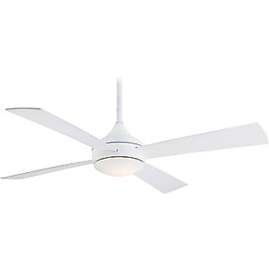 MINKA-AIRE F523-WHF Aluma Wet 52 Inch Outdoor Ceiling Fan in Flat White Finish