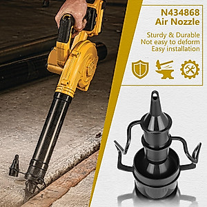 Eopzol N434868 Air Nozzle for DeWalt DCE100B (Type 1) 20v DCE100M1 (Type 1) 20v DCE100M1 20V DCE100M1-CA DCE100B 20V DCE100B-CA Leaf Blower