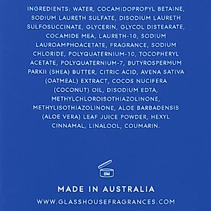 Glasshouse Fragrances Diving Into Cyprus Body Lotion, Rich in Shea Butter, Aloe & Apricot Oil, Moisturizing & Perfume Scented, Sea Salt & Saffron, 13.53 Fl Oz (400mL)