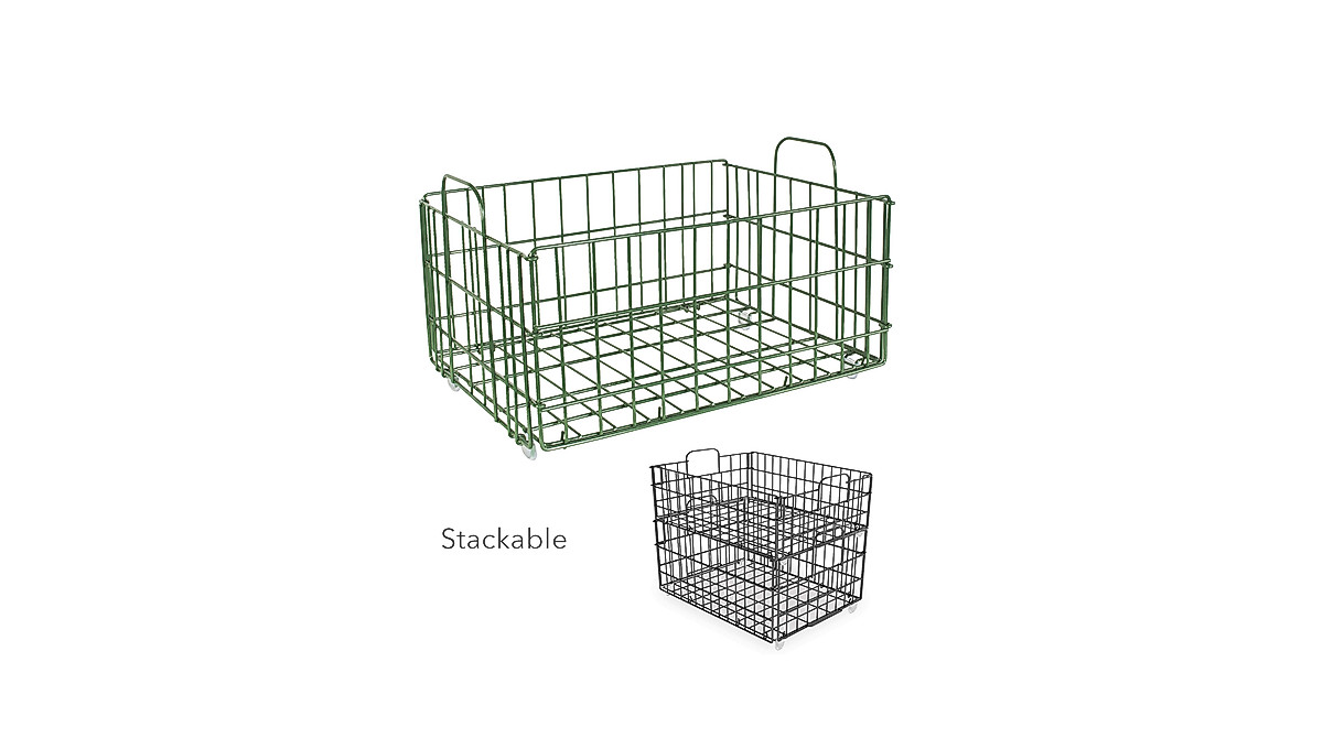 Atlantic Modular Mobile Storage Cart System with Interchangeable Shelves