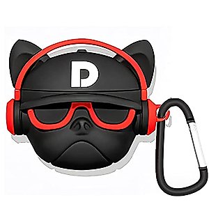 Compatible with Beats Studio Buds Case, Lamshaw 3D Cartoons Protective Cover Accessories Silicone Case Compatible with Beats Studio Buds 2021 (Hip-hop Dog)