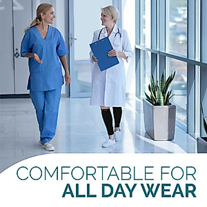 Calf Compression Sleeves for Men and Women - Footless Compression Socks for Runners, Shin Splints, Varicose Vein and Calf Pain Relief - Leg Brace for Running, Cycling, Travel - Medium, Black