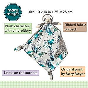 Mary Meyer Little Knottie Lovey Security Blanket, 10 x 10-Inches, Sloth