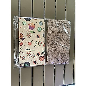 Halloween Candy Bags Party Favors - 24pcs Halloween Trick or Treat Goody Bag Gift Treat Bags with 24 Pcs Halloween Stickers, Halloween Bags Party Supplies Small Gift Bags for Kids Girls Child Boys