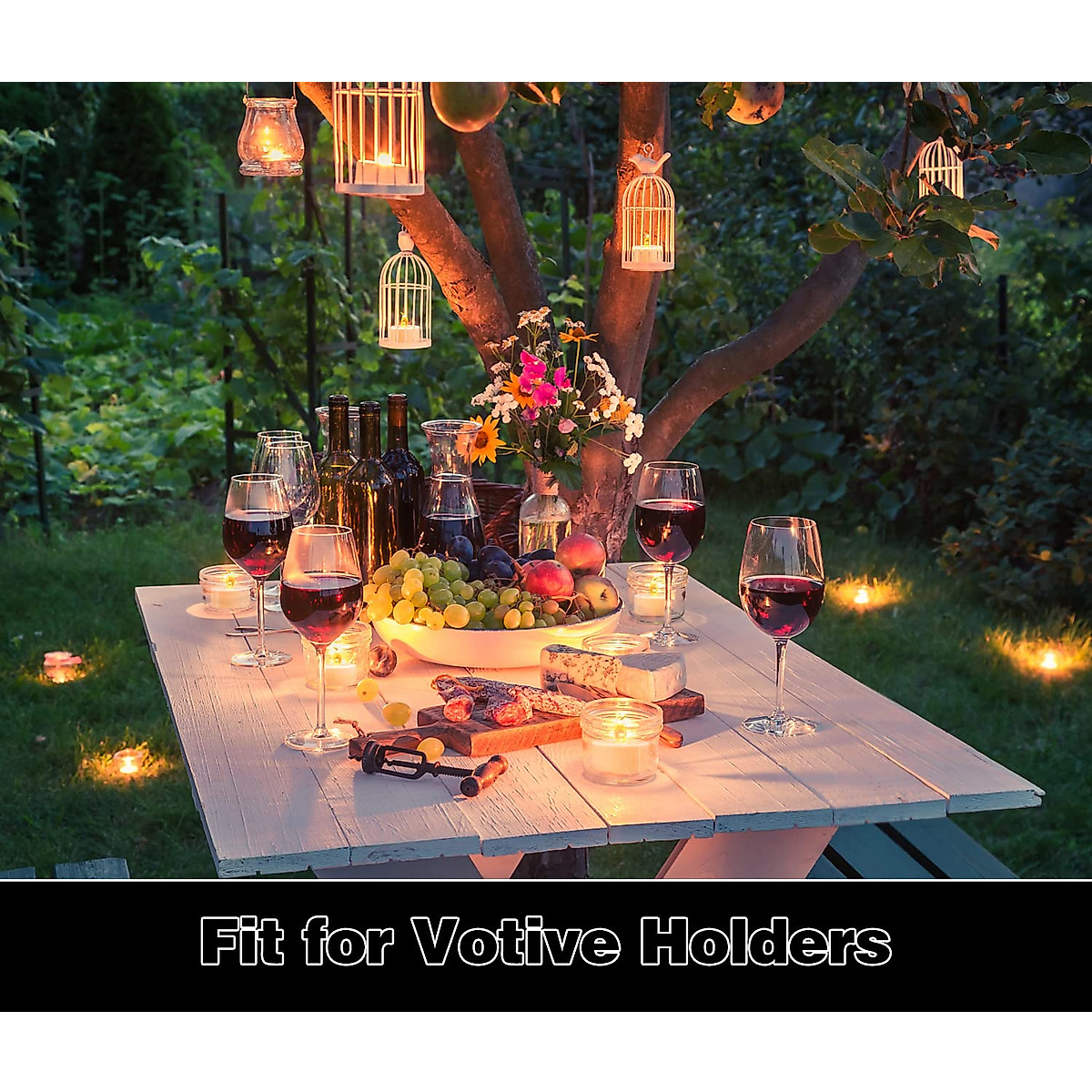 LFSEMINI Tea Lights, 24 Pack Battery Tea Lights Flameless LED Tea Lights Candles Battery Powered Fake Candles 100 Hours for Wedding Party Holidays Home Decoration Outdoor (Warm Yellow)