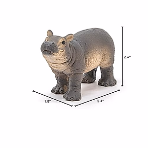 Schleich Wild Life, Realistic Safari Toys for Boys and Girls Ages 3 and Above, Baby Hippo Toy Figure