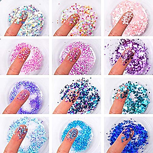 Horizon Group USA Glitter Shakers, 18-Pack, Assorted Glitter & Confetti, Fine Glitter, Chunky Glitter, Great for Resin Projects, Group Arts & Crafts, DIY Projects, Back to School Supplies & Art Class
