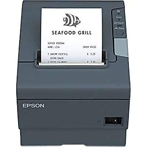 Epson C31CA85A5961 TM-T88V-I Omnilink Thermal Receipt Printer, TM-I Interface, UB-U01C-Cloud Card, with Power Supply, Dark Gray