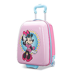 AMERICAN TOURISTER Kids' Disney Hardside Upright Luggage, Minnie, Carry-On 18-Inch