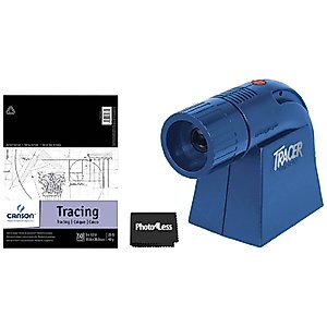 Artograph LED Tracer Art Projector for Image Transfer | Canson Tracing Paper 9X12 25 Lb 50 Sheets