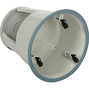 17"H Rolling Step Stool - Gray