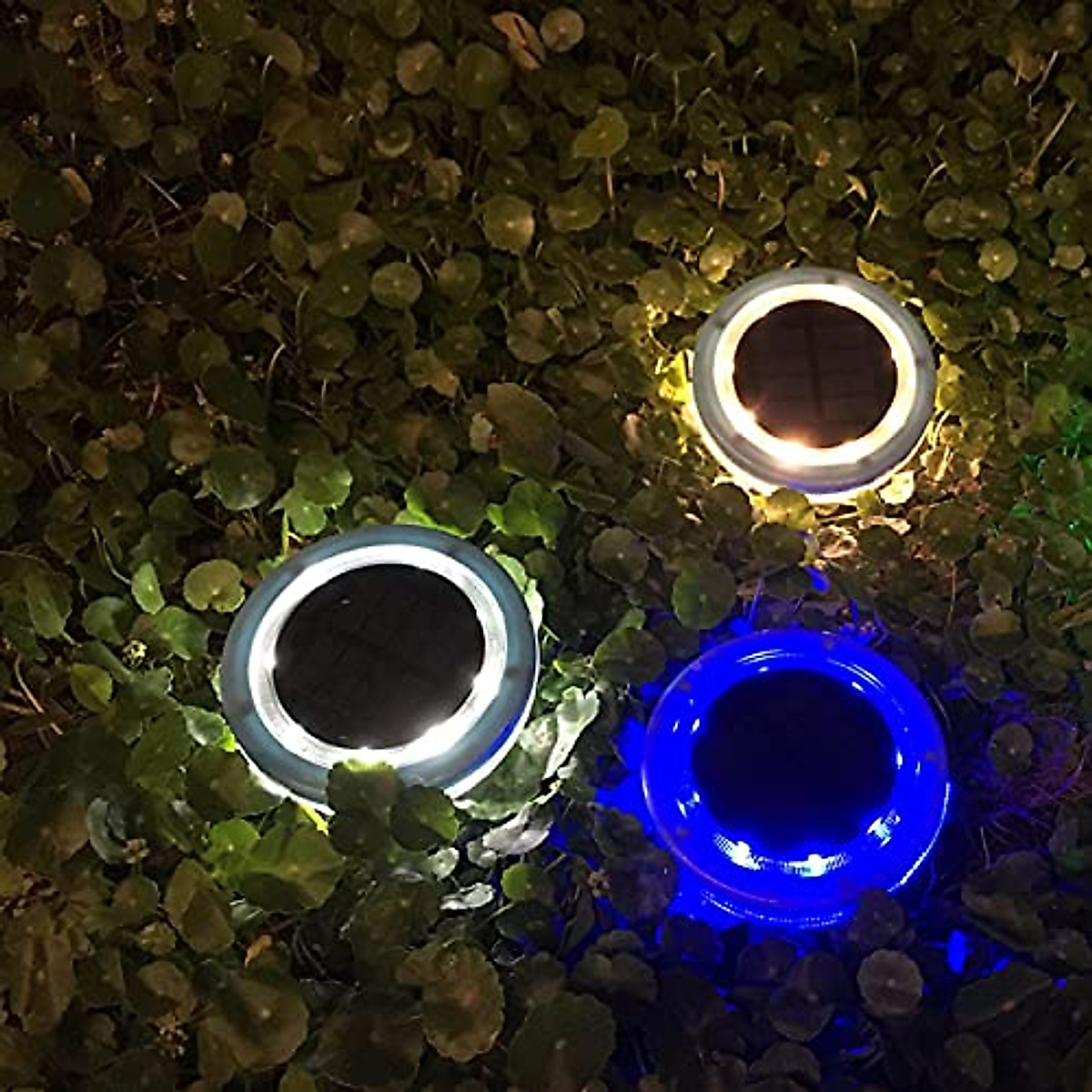 Tomotato 4 Pcs Solar Floating Lights, Waterproof Solar Floating Pool Led Lights Color Changing Solar Lights for Swimming Pool Pond Spa Hot Tub Garden
