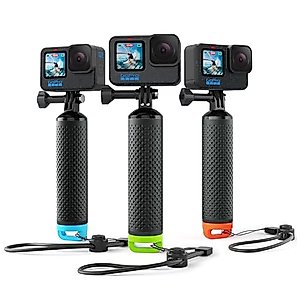 Sametop Floating Hand Grip Waterproof Handle Compatible with GoPro Hero 12, 11, 10, 9, 8, 7, 6, 5, 4, Session, 3+, 3, 2, 1, Hero (2018), Fusion, Max, DJI Osmo Action Cameras (Green)
