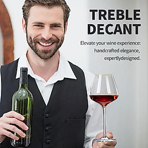 LLESSOO Red Wine Glasses Set of 4,Large Hand Blown Crystal Glasses- 23 OZ Burgundy Glasses With Wine Stopper and Pourer,Best for Wine tasting,Perfect Gifts, Anniversary or Birthday Gift