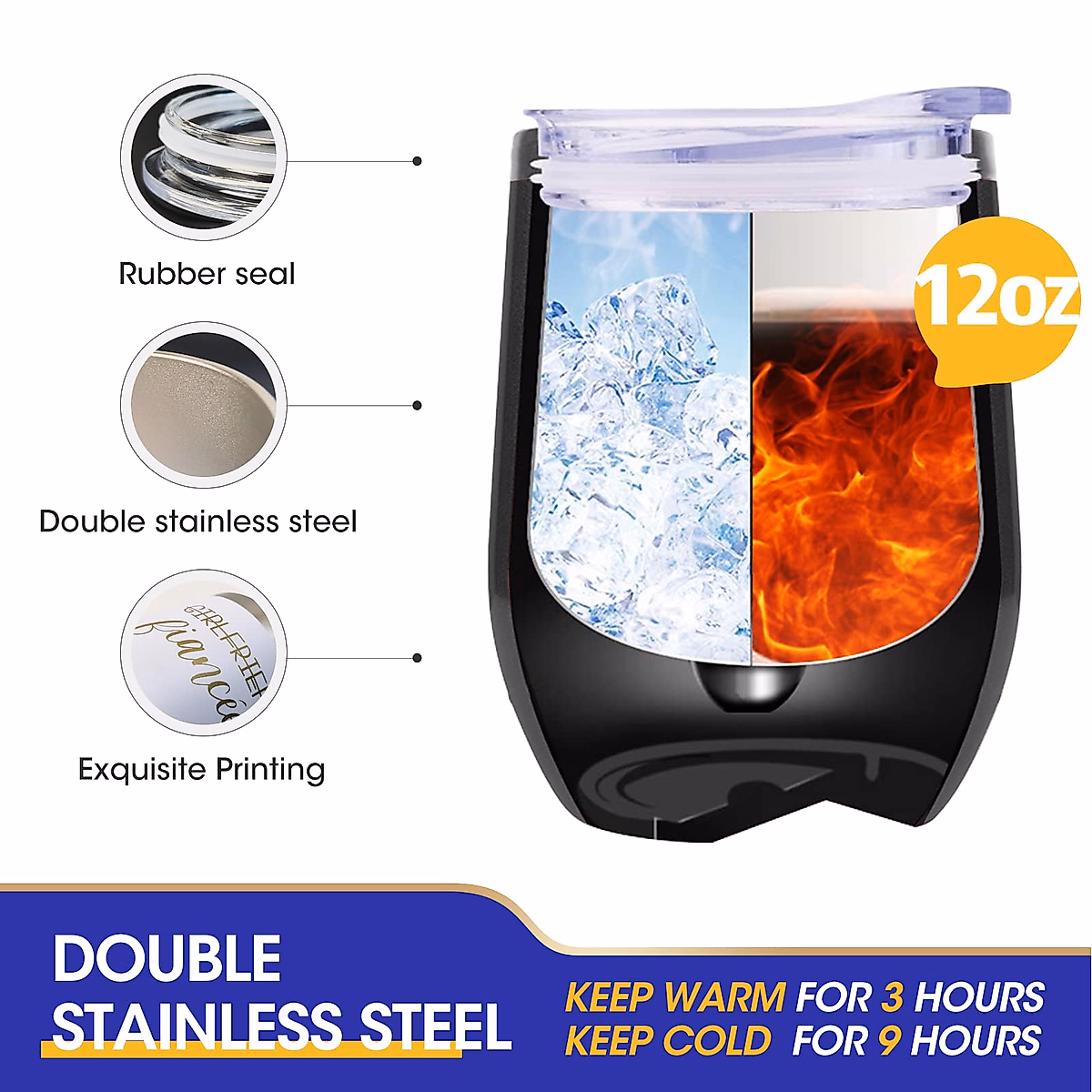 JETIKON Engagement Gifts for Couples Bride and Groom To Be Gift Set Fiance Fiancee Gift for Him and Her Boyfriend and Girlfriend Apron Wine Tumbler Gift Set Newly Engaged Gift Set for Mr and Mrs