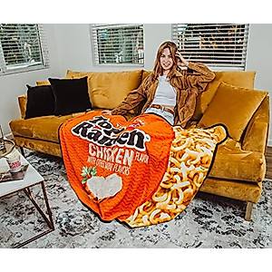 POPCULT The Original Nissin Top Ramen Chicken Flavor Microplush Throw Blanket