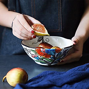 Style Floral Cutlery Set Ceramic Dish Porcelain Dessert Plate Fruit Dishes Dinnerware Set Tableware Tools