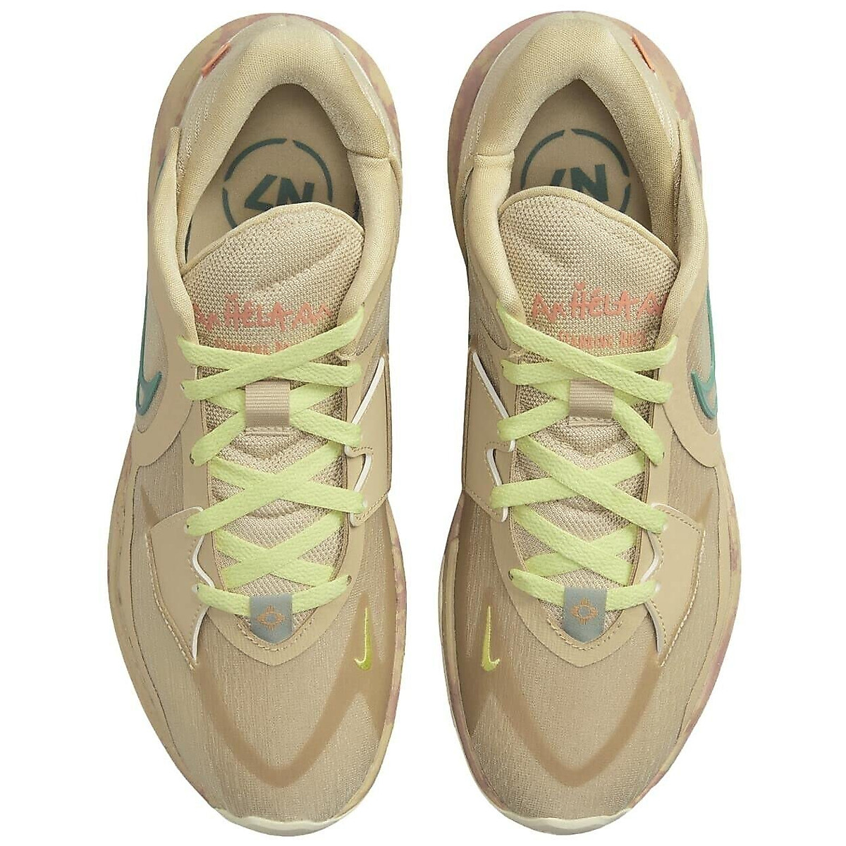 Nike Kyrie 5 Low Men's Basketball Shoes (Grain/Bicoastal-Fossil Rose, us_Footwear_Size_System, Adult, Men, Numeric, Medium, Numeric_9)