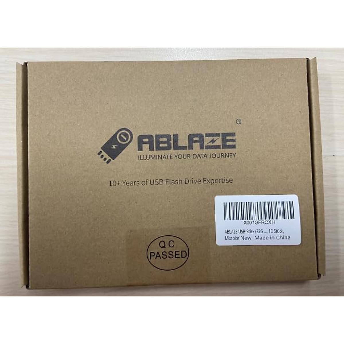 USB 32GB Flash Drive 10 Pack, ABLAZE USB 2.0 Memory Stick with Lanyards Swivel Thumb Drives Bulk USB Drive 32GB Pendrive Jump Drive Zip Drive(32GB USB 10 Pack, Mixcolor)