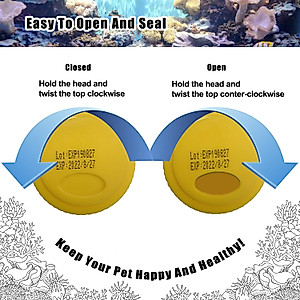 Amzey 1.75 oz Decapsulated Brine Shrimp Egg (Non-Hatching)-100% Natural Decapsulated Artemia Nauplii, High Protein Food Source for Live Fish, Baby Fish, Freshwater and Marine Fish, Golden Fry, Corals