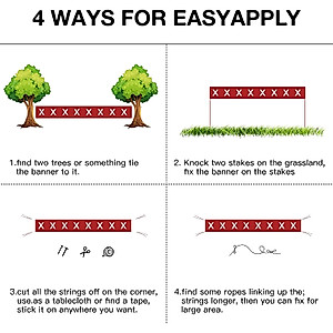 Haunted House Decorations Garden Banner, Large 9.8 * 1.6ft Haunted House Decor, Hitchhiking Ghosts Photography Background Fence Decorations for Birthday, Halloween Party