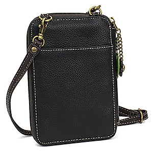 CHALA Wallet Crossbody Cell Phone Purse-Women Faux Leather Multicolor Handbag with Adjustable Strap (Sunflower - Black)