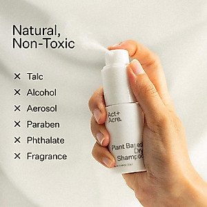 ACT+ ACRE Dry Shampoo - Plant-Based Fulvic Acid Volumizing Dry Shampoo, Unscented, Aerosol, for All Hair Types, Controls Oil and Restores Volume