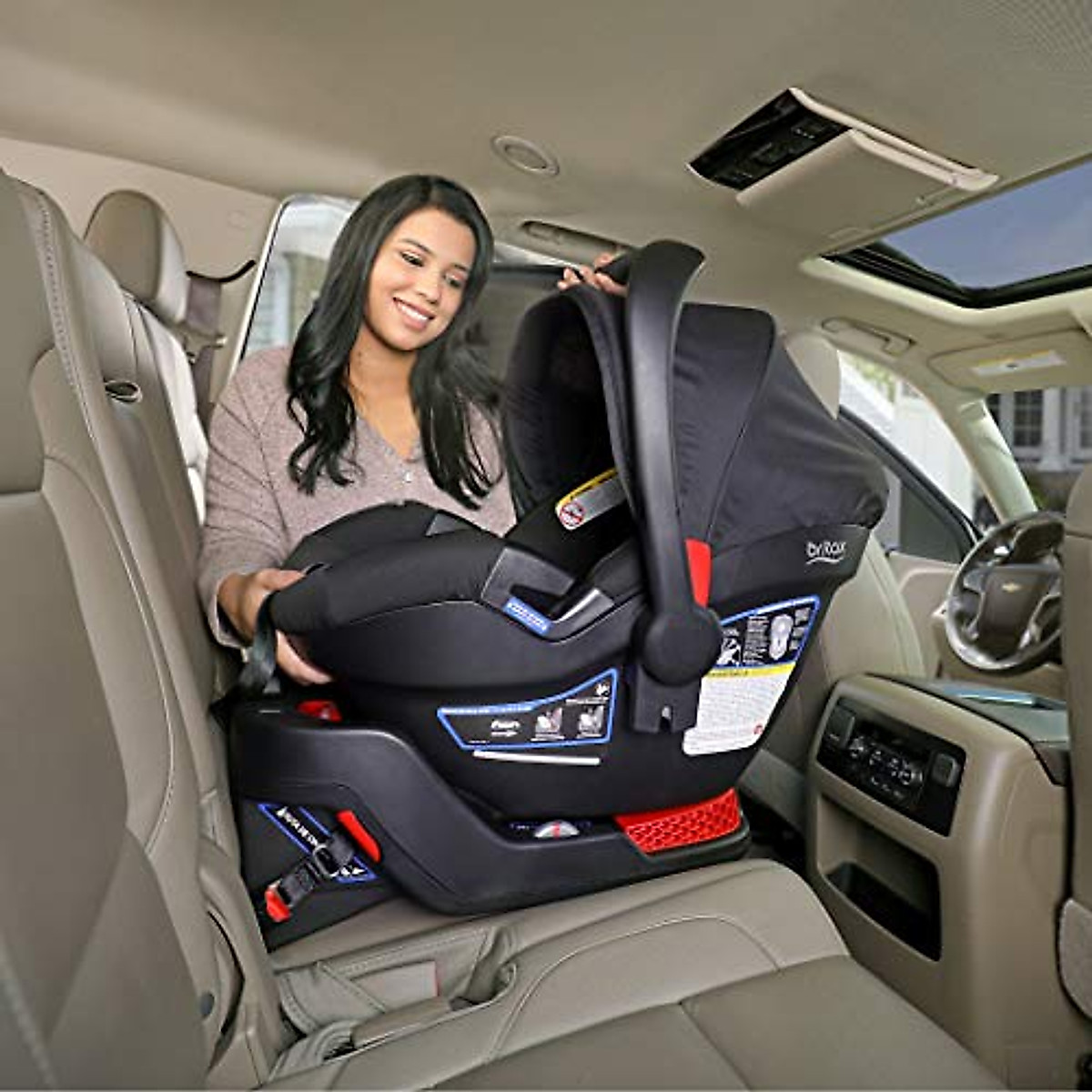 Britax Gen2 Infant Car Seat Base with SafeCenter Latch Install - Compatible with All Britax Infant Car Seats