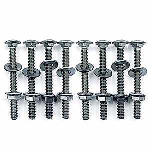 inghome (8pcs) 304 Stainless Universal Bed Frame Hardware Nuts and Bolts 2-1/2'' Long, Carriage Bolts, Bolts and Nuts Kit (8(Short 2-1/2 inches))