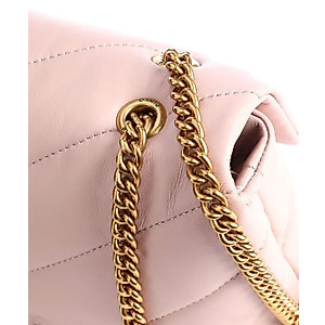 Pinko Love Mini Puff Maxi Leather Shoulder Bag, Pink