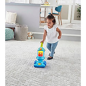 Fisher-Price Laugh & Learn Toddler Toy Light-Up Learning Vacuum Musical Push Along For Pretend Play Ages 1+ Years