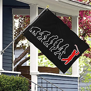 Golf Evolution Flags Decorative Funny Banners for Outside House Dorm Room Parties