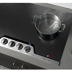 Frigidaire Professional FPIC3077RF 30" ADA Compliant Induction Cooktop with 4 Elements, PowerPlus Induction Technology, SpacePro Bridge Element, and Knob Controls: Stainless Steel