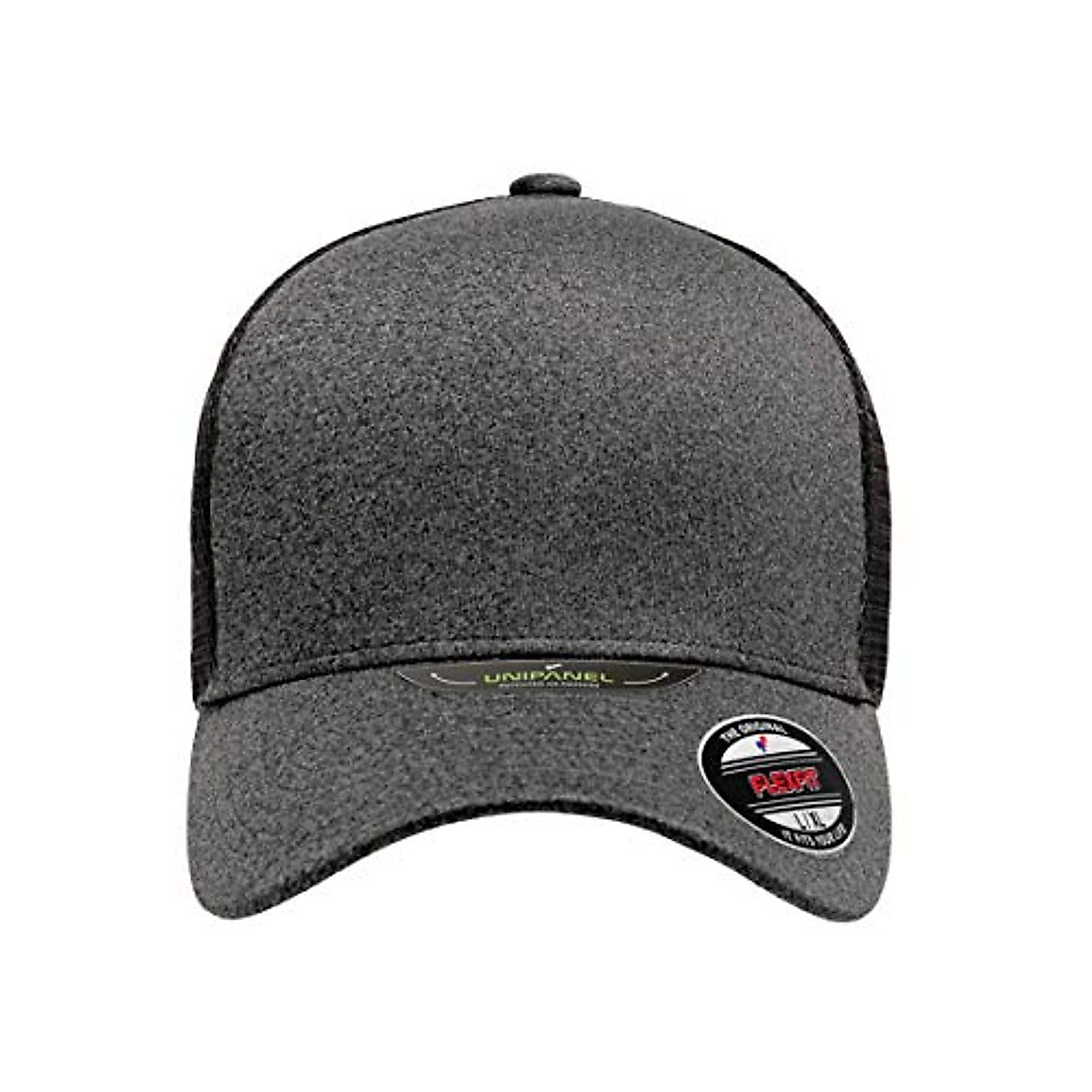 Flexfit Melange UniPanel Trucker Cap, Dark Grey/Black, Large/XLarge