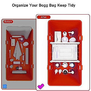AMZDOG 2PCS Divider Tray for Bogg Bag, 11.8”*8.26” Beach Bag Divider Tray Accessories for X Large Bogg Bag Help with Organizing your Bogg Bag