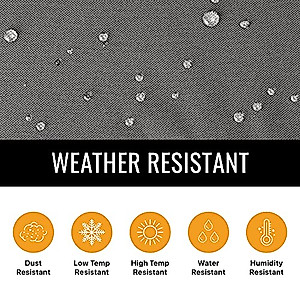 KHOMO GEAR - Firewood Rack Cover 8 foot - Heavy Duty - Black