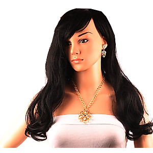 Touchstone NEW Contemporary Kundan Collection Indian Bollywood Sober and Classy Look Traditional Kundan Polki Faux Pearls Faux Emerald Long Designer Jewelry Pendant Set in Gold Tone for Women.