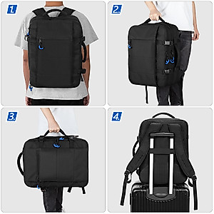 PGmoon Travel Backpack Compatible with Playstation5 Console, Storage Carrying Case Bag Fits for PS5 /PS4 Console, Controllers, 15.6’’ Laptop, Game Discs (Patent Design)