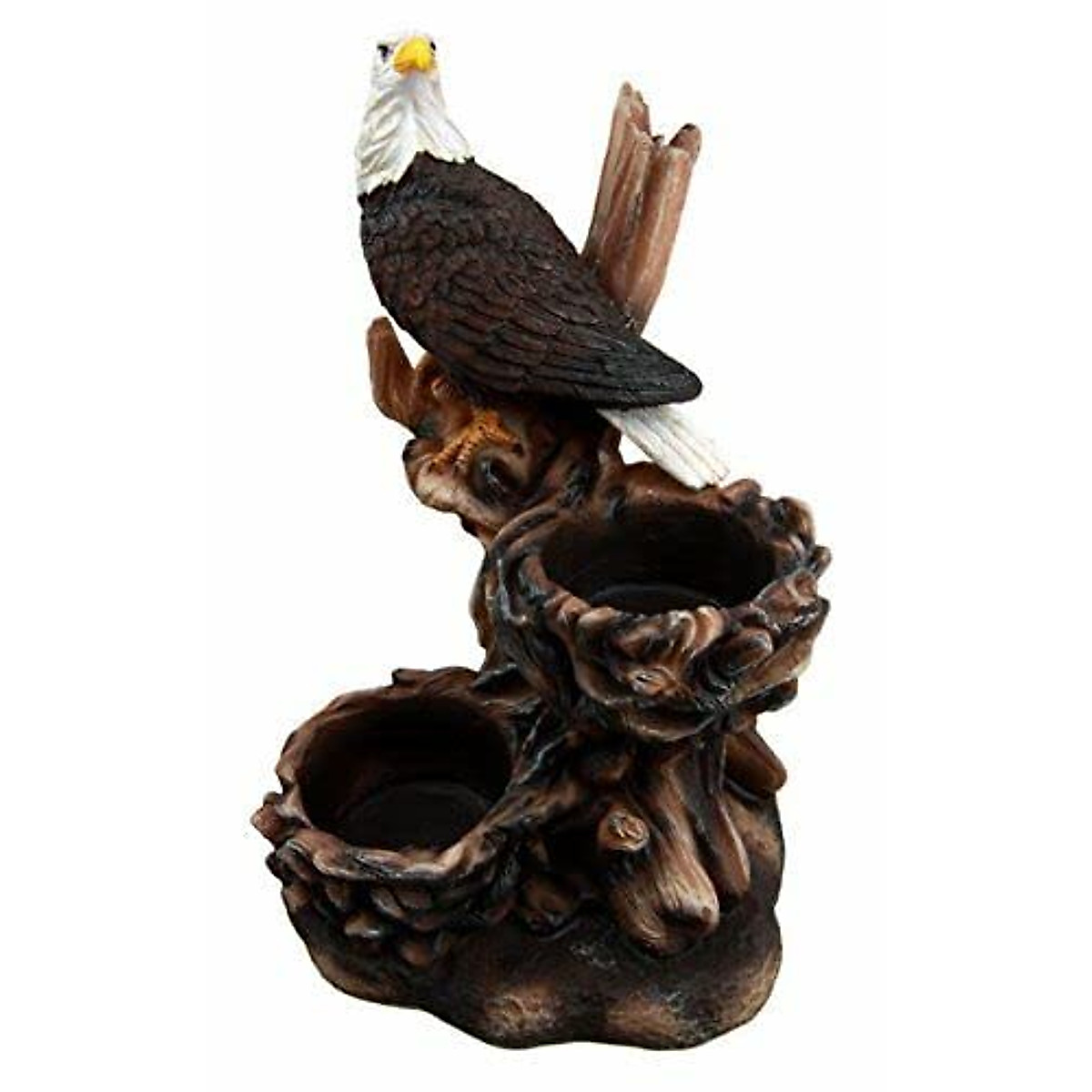 Set Of 1 Bald Eagle Residing Nests Salt and Pepper Shaker 6.5"H