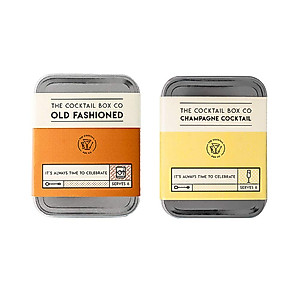 Manhattan Cocktail Kit (2 Pack) - The Cocktail Box Co. Premium Cocktail Kits - Make Hand Crafted Cocktails. Great Gift for Any Cocktail Lover and Makes The Perfect Travel Companion!