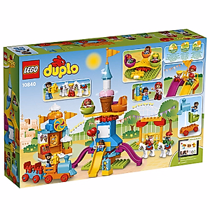 LEGO DUPLO Town Big Fair 10840 Role Play and Learning Building Blocks Set for Toddlers Including a Ferris Wheel, Carousel, and Amusement Park (106 pieces)
