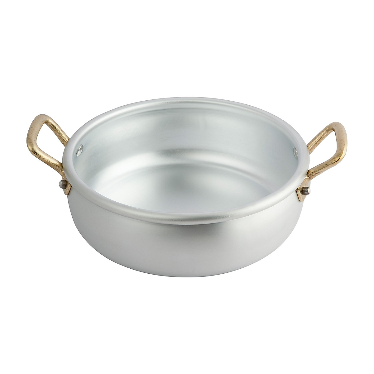 Ottinetti 28cm "Donna" Brushed Aluminium Ligure Saucepan With Lid, Medium, Silver