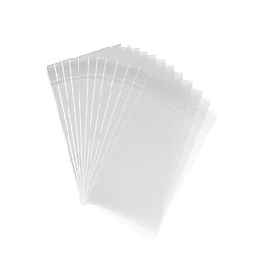 200ct Clear Plastic Bags 3.5 x 5.5 inch - 1.4 mils Thick Resealable Adhesive Cello Cellophane Treat Bags Self Sealing OPP Bags for Bakery Soap Cookies Gifts 3x5 Cards 3 1/2'' x 5 1/2''