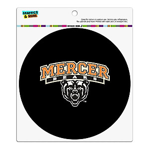 Mercer University Secondary Logo Automotive Car Refrigerator Locker Vinyl Circle Magnet