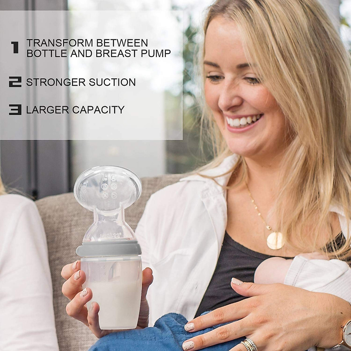 haakaa Manual Breastpump Breast Milk Saver Gen 3 Multi-Functional Breastfeeding Set 8oz/250ml