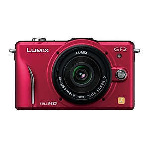 Panasonic digital SLR camera GF2 kit lens (14mm / F2.5 pancake lens included) full high-definition movie SLR Fine Red DMC-GF2 CR