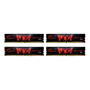 G.SKILL AEGIS Series (Intel XMP) DDR4 RAM 32GB (4x8GB) 3200MT/s CL16-18-18-38 1.35V Desktop Computer Memory UDIMM (F4-3200C16Q-32GIS)