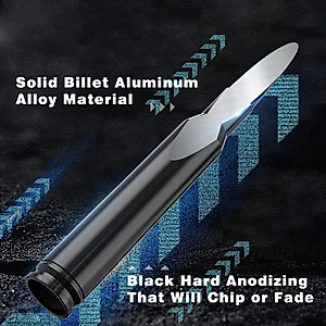 Tecreddy Universal Bullet Antenna Car Vehicle Replacement Antenna Compatible with Ford F150 F250 F350 Super Duty Raptor Dodge RAM 1500 2500 3500, Black